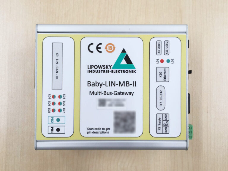Lipowsky Industrie-Elektronik 社製 Baby-LIN シリーズ | LIN-bus / CAN-bus ...